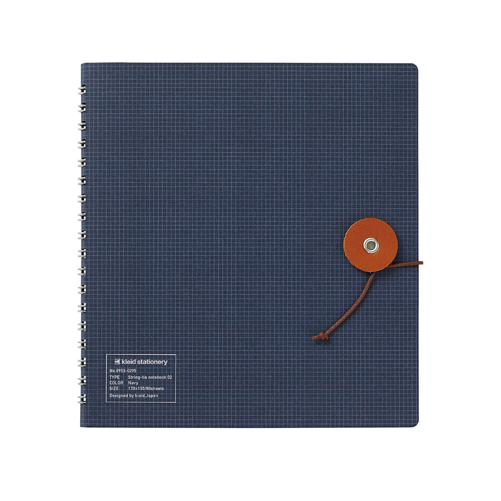 Kleid String Tie Square Notebook Navy, $18.19