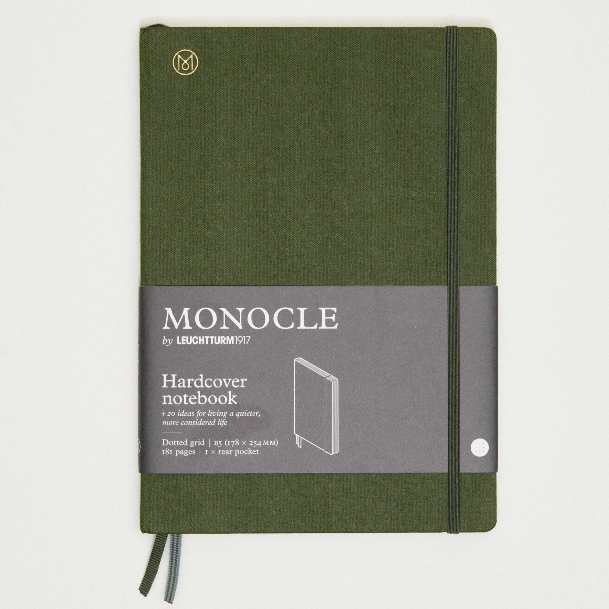 Monocle B5 Hardcover Linen Notebook - Dot Grid, £29.95