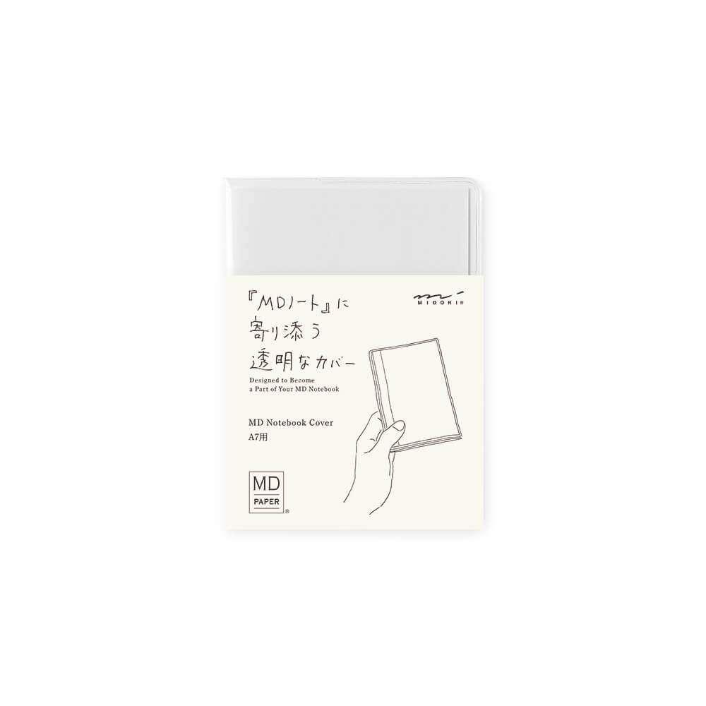 MD Paper Notebook A7 Notebook Clear Cover, £3.50