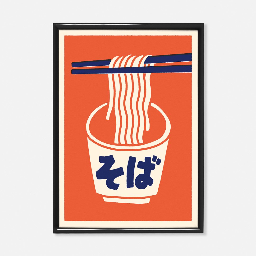 Soba Noodle Art Print A4, £13.95