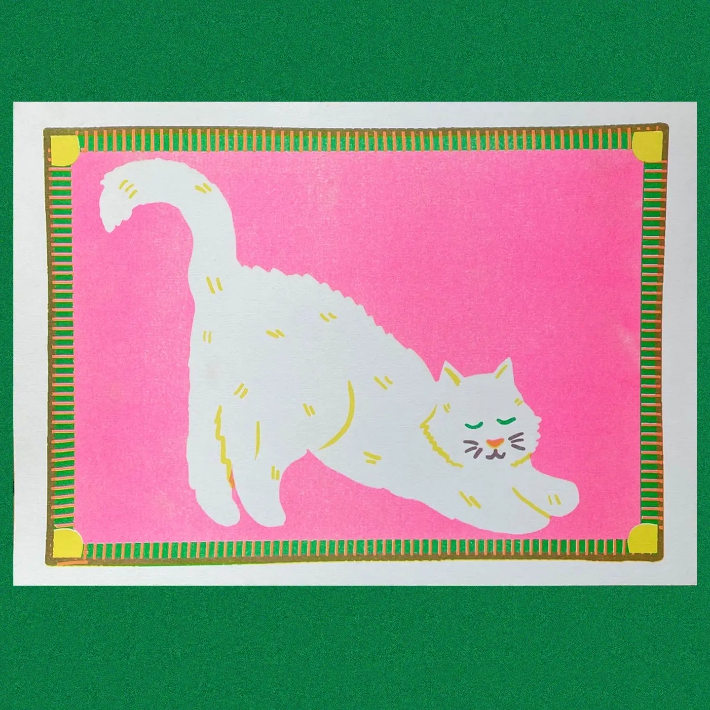 White Cat A4 Riso Print, £14.95