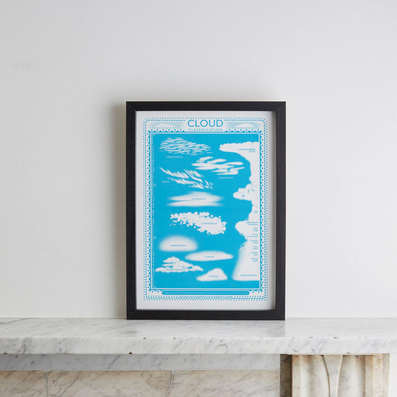 Clouds Screen Print A3, £35.00