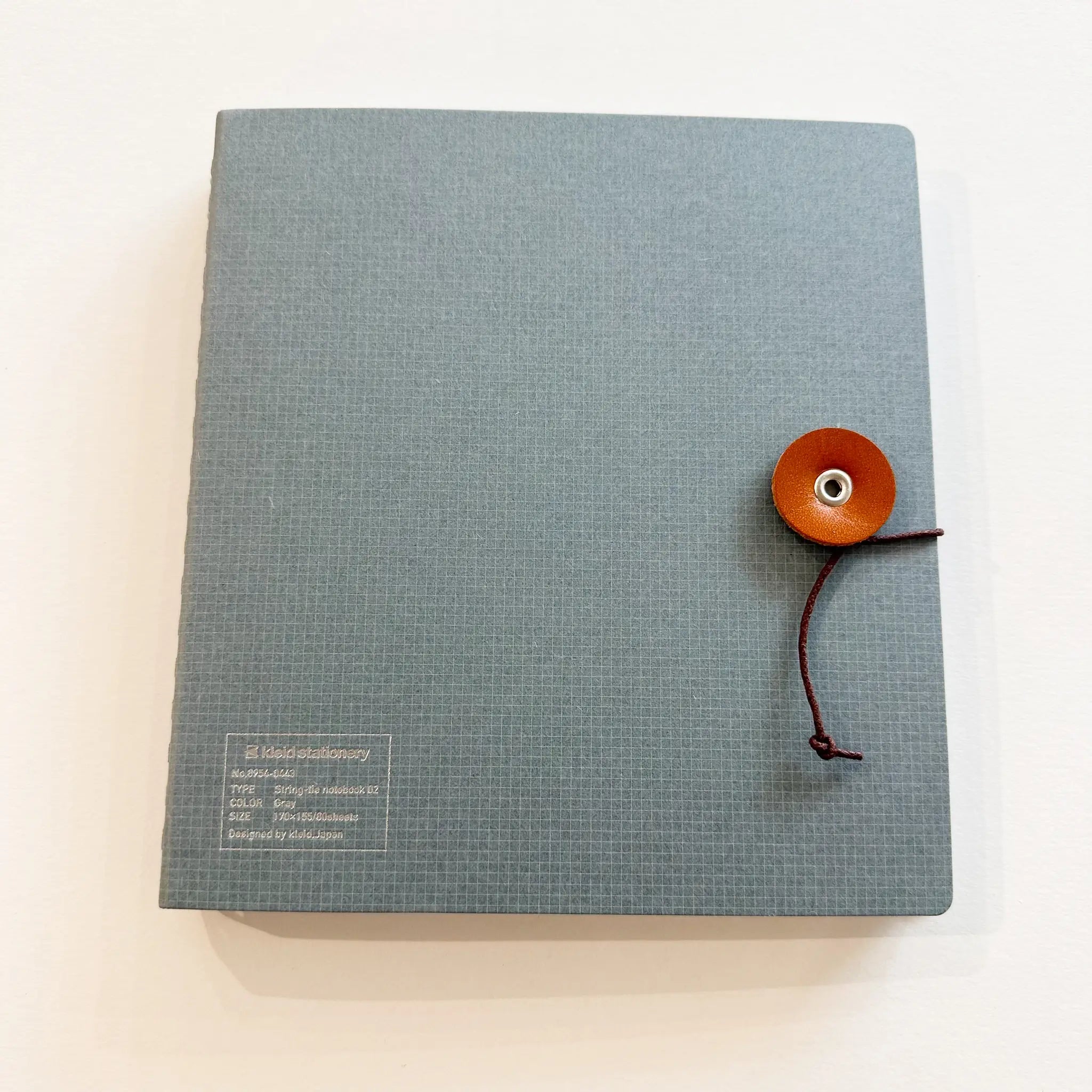 Kleid String Tie Square Notebook Grey, $18.62