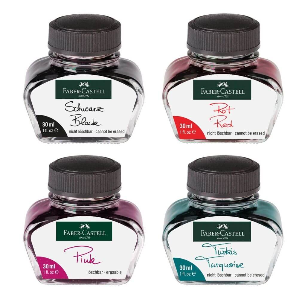Faber-Castell Fountain Pen Ink 30ml Glass Bottle, £4.50