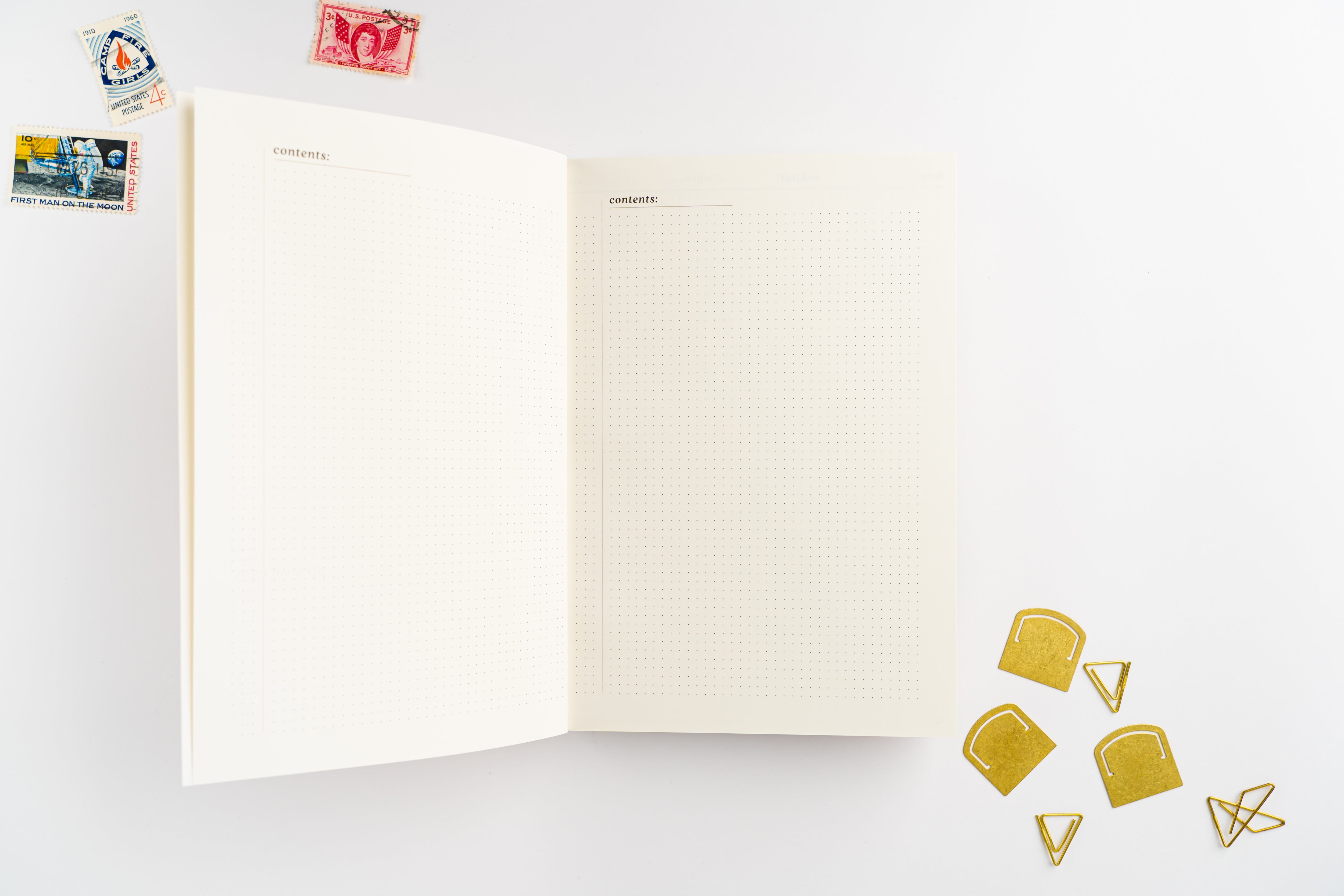 Hunter Paper Co Abstract Blue A5 Lay Flat Chunky Notebook, £24.50