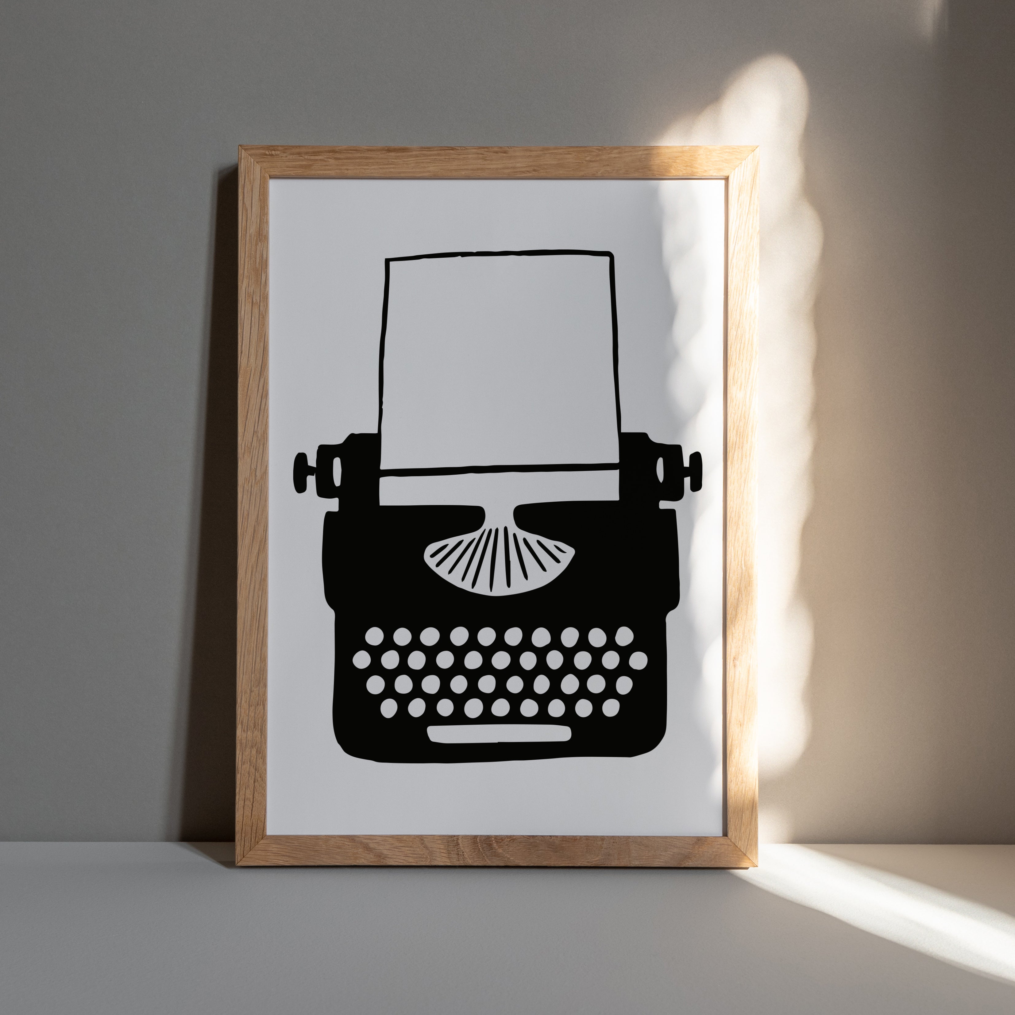 Typewriter A4 Letterpress Art Print, £15.00
